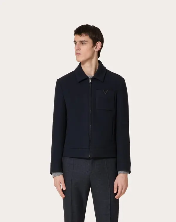 Valentino Garavani Zip-up Jacket With V-detail