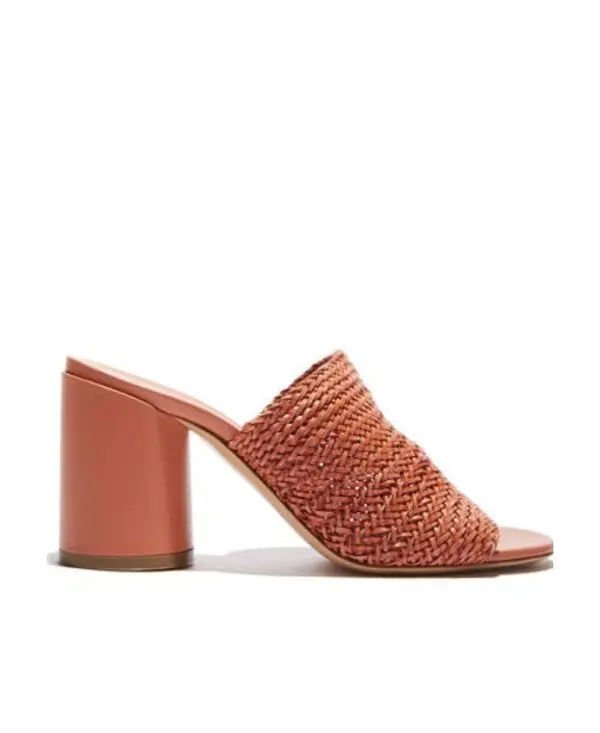 Casadei Hanoi Woven Block Heel Mules