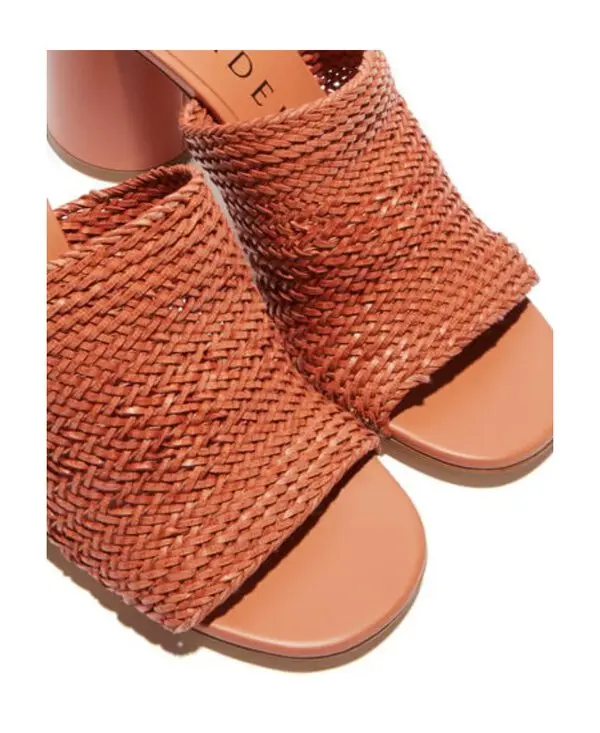 Casadei Hanoi Woven Block Heel Mules