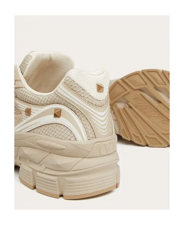 Valentino Garavani Ms-2960 Lace-up Sneakers - Nude
