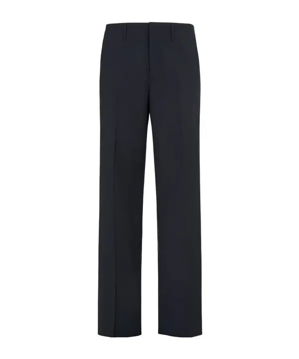 Fendi Tailored Straight-leg Trousers - Dark Blue
