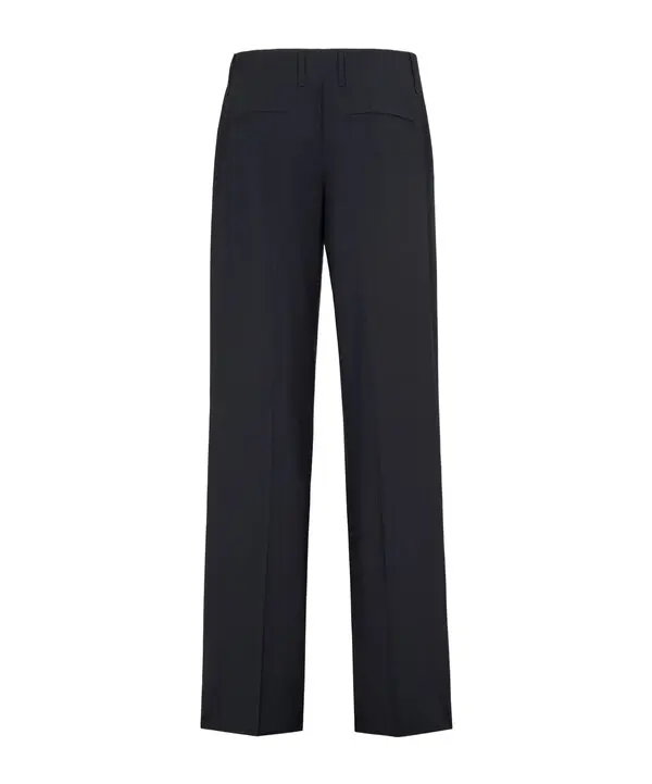Fendi Tailored Straight-leg Trousers - Dark Blue