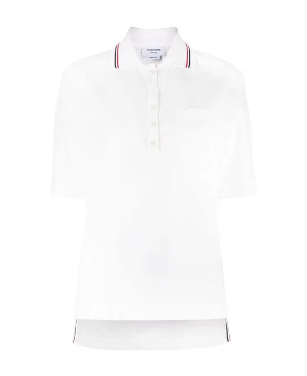 Thom Browne Rwb Stripe Polo Shirt