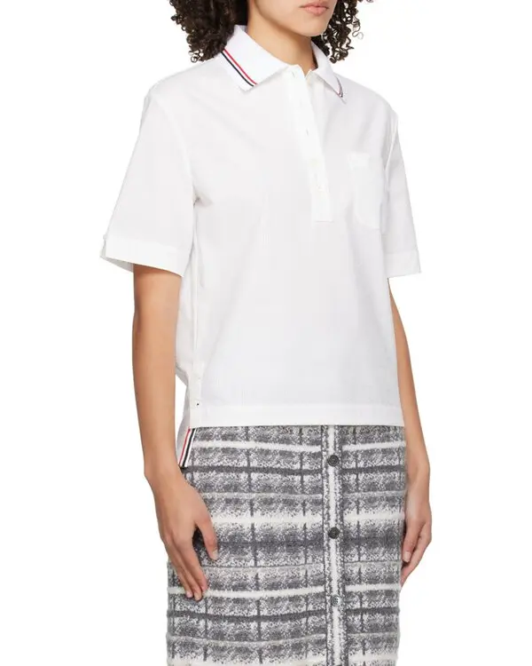 Thom Browne Rwb Stripe Polo Shirt