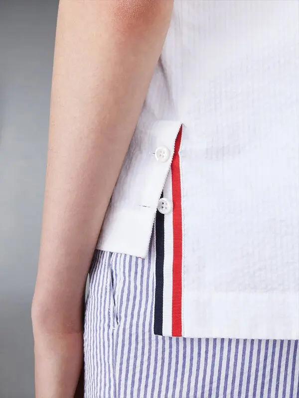 Thom Browne Rwb Stripe Polo Shirt