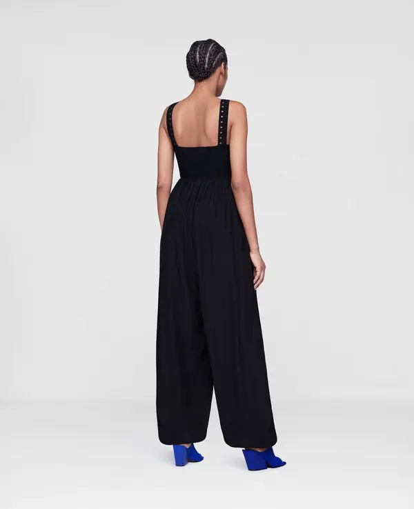 Stella McCartney Sleeveless Mesh Panel Jumpsuit With Harem Pants