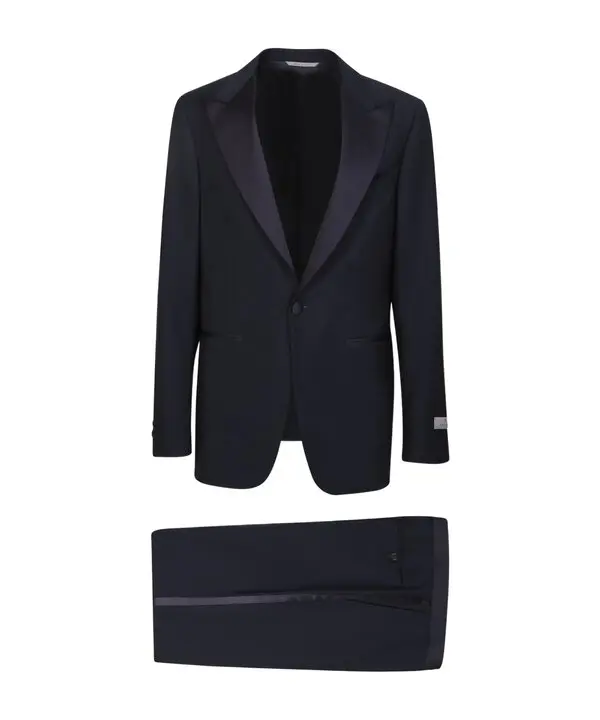 Canali Single-breasted Two-piece Suit - Black