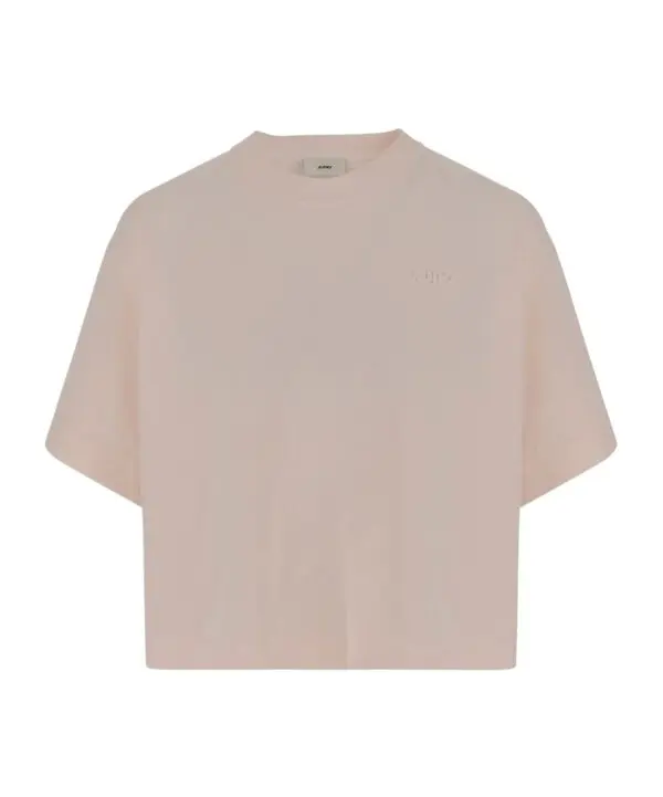 AUTRY Tonal Logo Boxy T-shirt - Nude