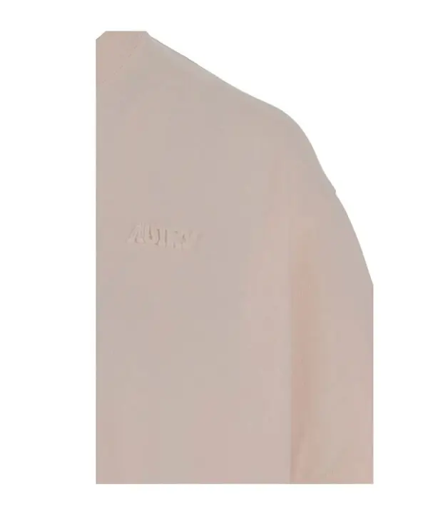 AUTRY Tonal Logo Boxy T-shirt - Nude