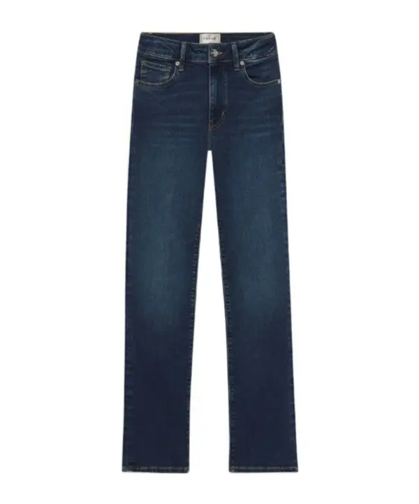 FRAME Whiskering Effect High Waist Full Length Jeans