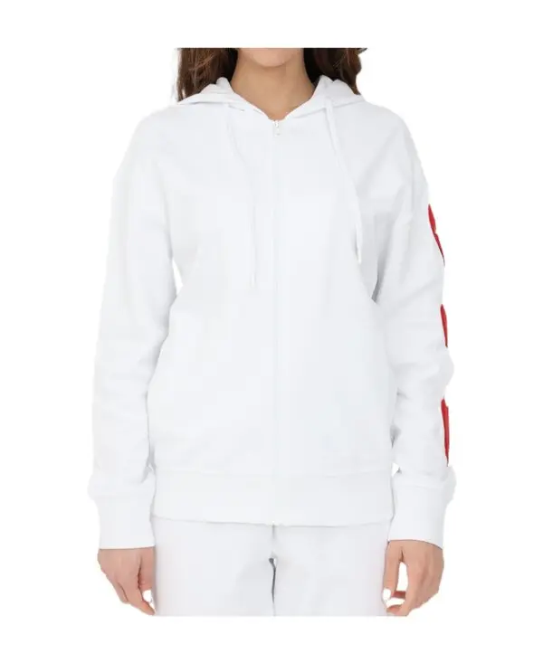 Moschino Heart Patch Zip-up Hoodie