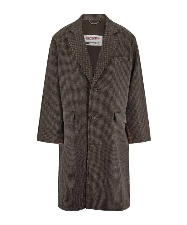 Martine Rose Two-toned Single-breasted Coat