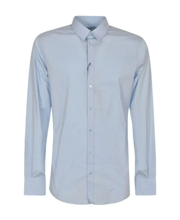 Dolce & Gabbana Dolce Gabbana Long-sleeved Buttoned Shirt - Blue