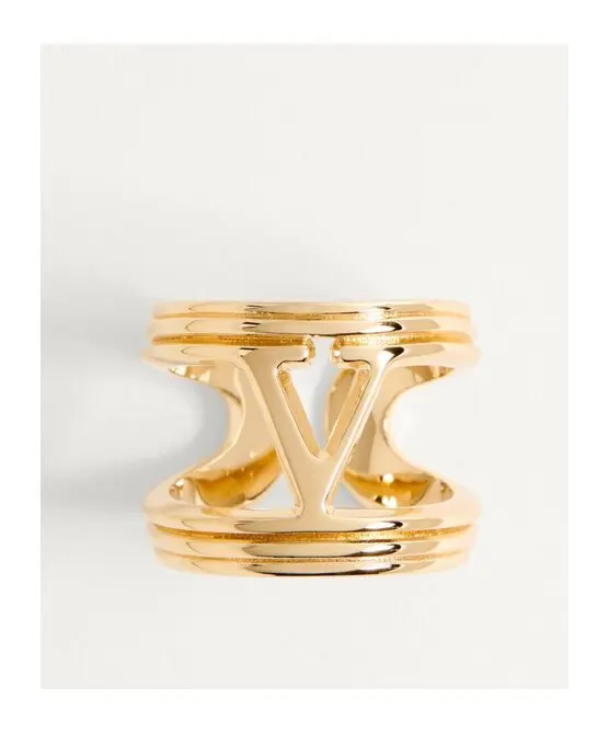 Valentino Garavani V" Logo Cut-out Ring