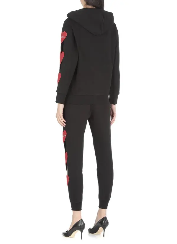 Moschino Cut-out Heart Zip-up Hoodie