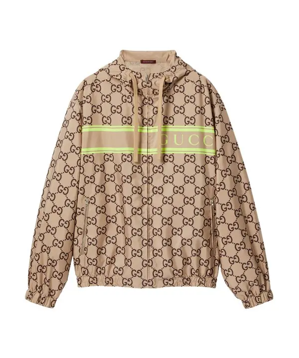 Gucci Monogrammed Zip-up Jacket - Nude