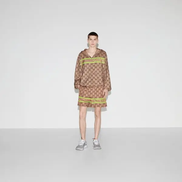 Gucci Monogrammed Zip-up Jacket - Nude