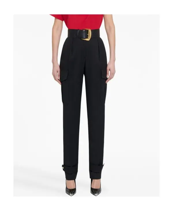 Alexander McQueen High Waisted Cargo Pants