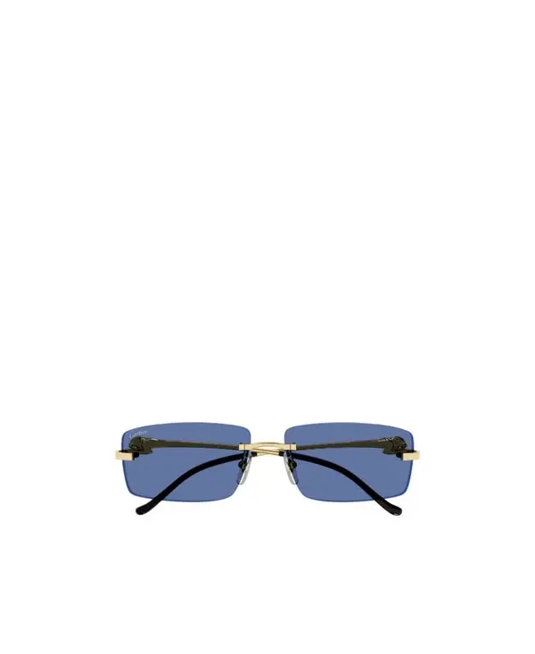 Cartier Rimless Rectangular Frame Sunglasses
