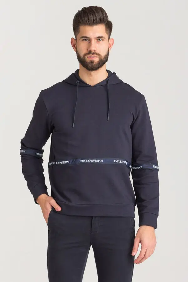 Emporio Armani Logo Detail Hoodie