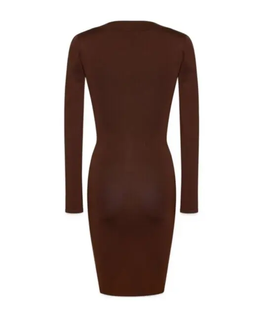 Saint Laurent Long-sleeved Knitted Dress