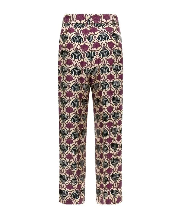 Max Mara All-over Printed Drawstring Trousers - Nude
