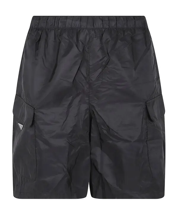 Prada Re-nylon Cargo Swim Trunks - Black