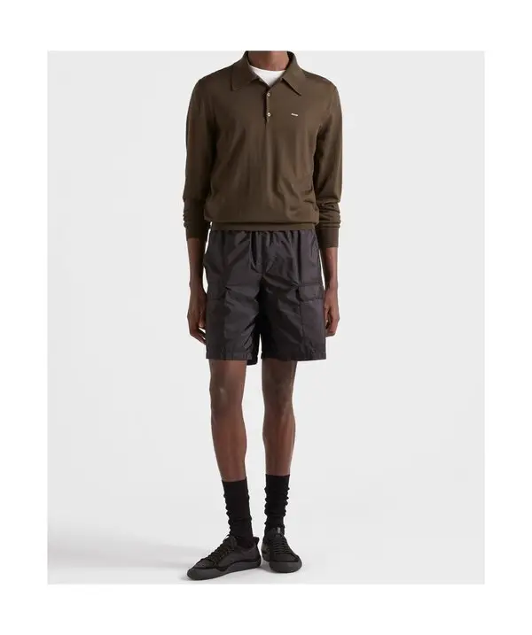 Prada Re-nylon Cargo Swim Trunks - Black