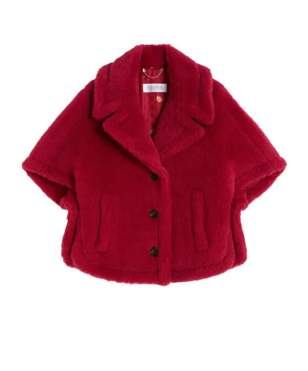 Max Mara Buttoned Cape With Patch Pockets