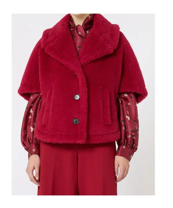 Max Mara Buttoned Cape With Patch Pockets