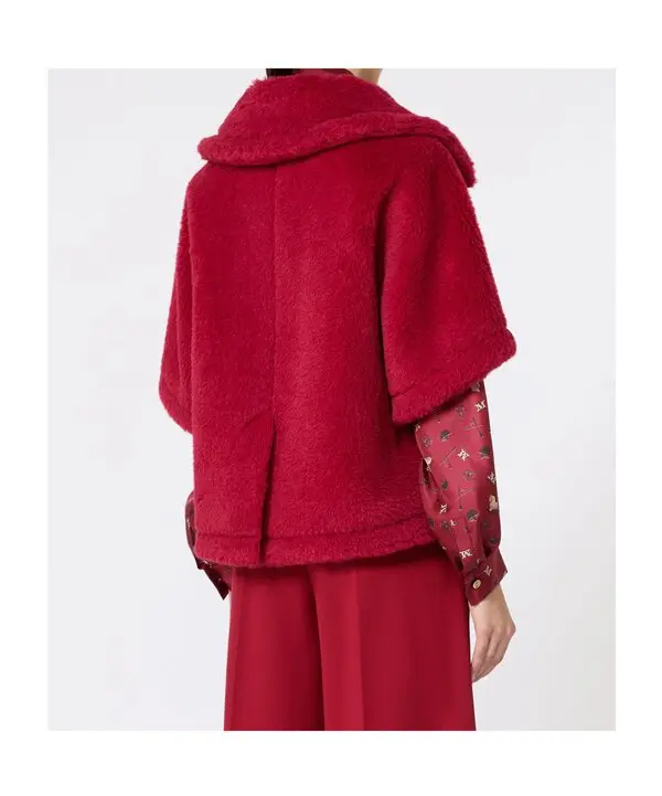 Max Mara Buttoned Cape With Patch Pockets