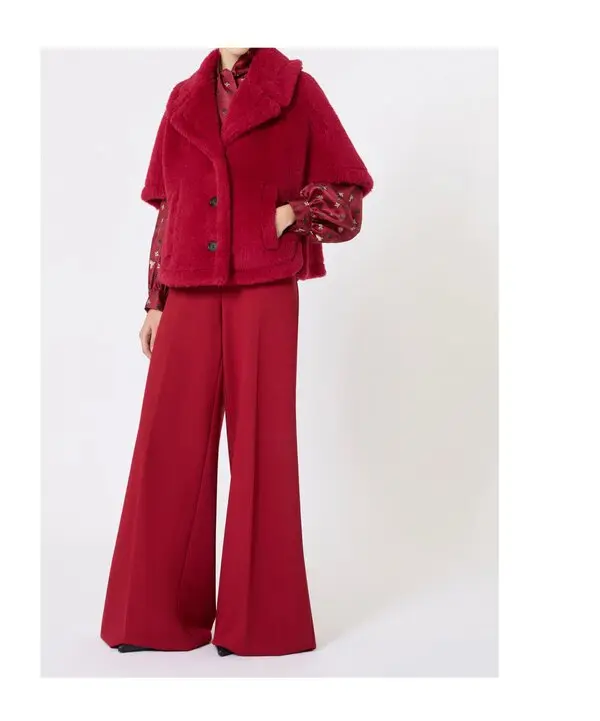 Max Mara Buttoned Cape With Patch Pockets