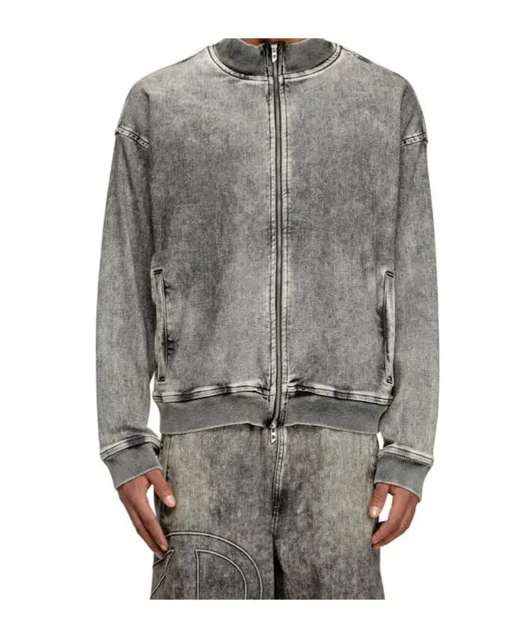 DIESEL® D-carly-s Track Denim Zip-up Jacket