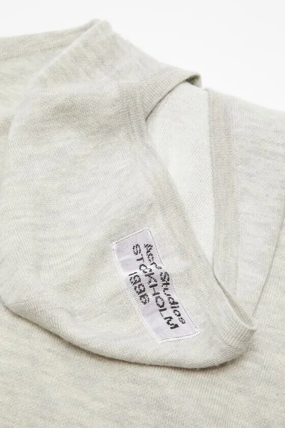 Acne Studios Logo Hoodie - Light Gray Mixed Colors