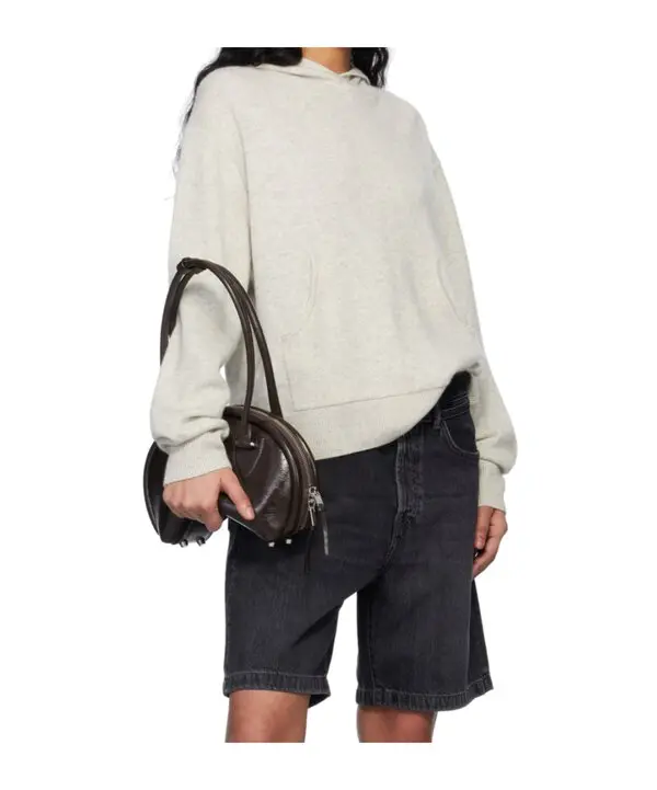 Acne Studios Logo Hoodie - Light Gray Mixed Colors