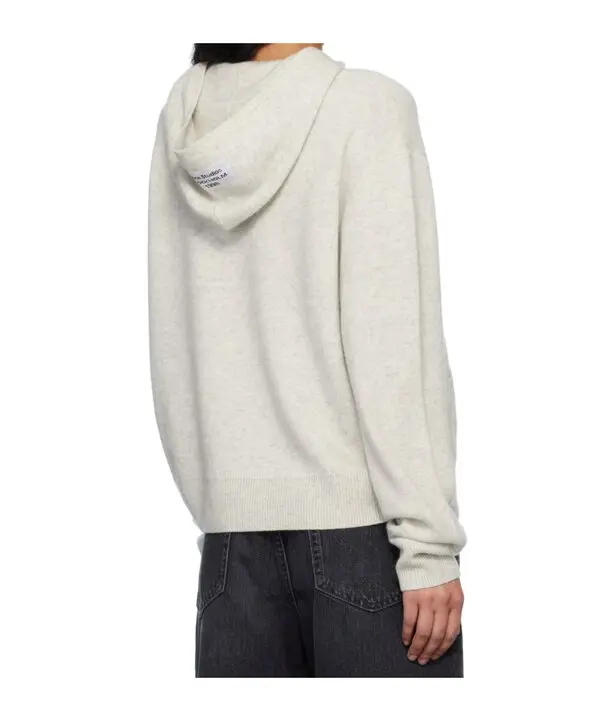 Acne Studios Logo Hoodie - Light Gray Mixed Colors