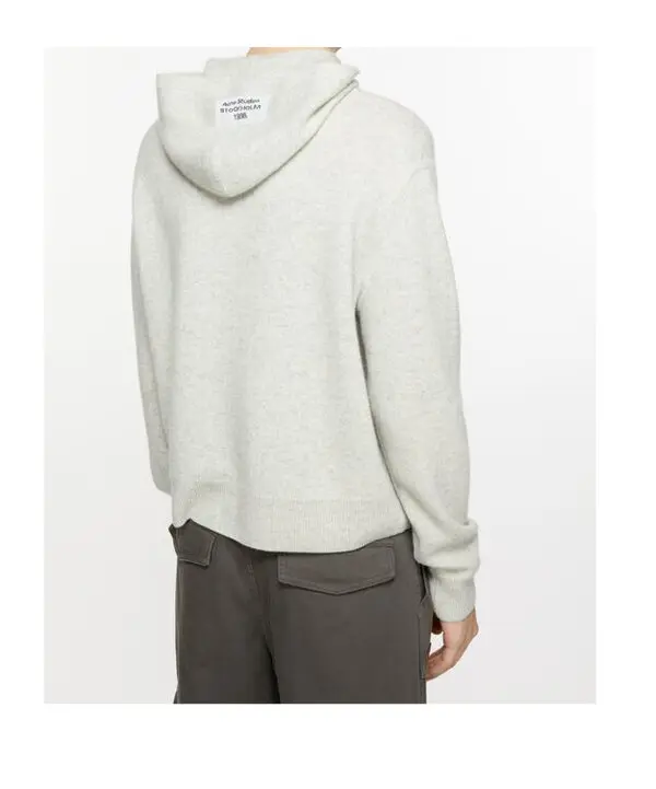 Acne Studios Logo Hoodie - Light Gray Mixed Colors
