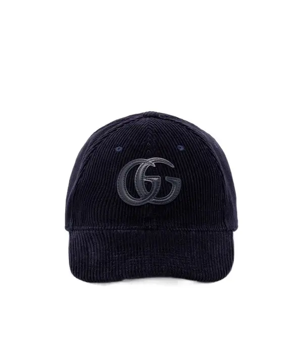 Gucci Embroidered Velvet Baseball Cap - Black