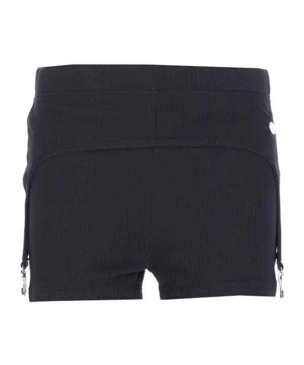 JEAN PAUL GAULTIER Ribbed Garter Shorts With Logo Detail