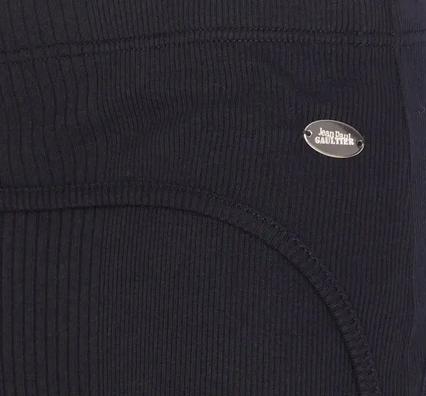 JEAN PAUL GAULTIER Ribbed Garter Shorts With Logo Detail
