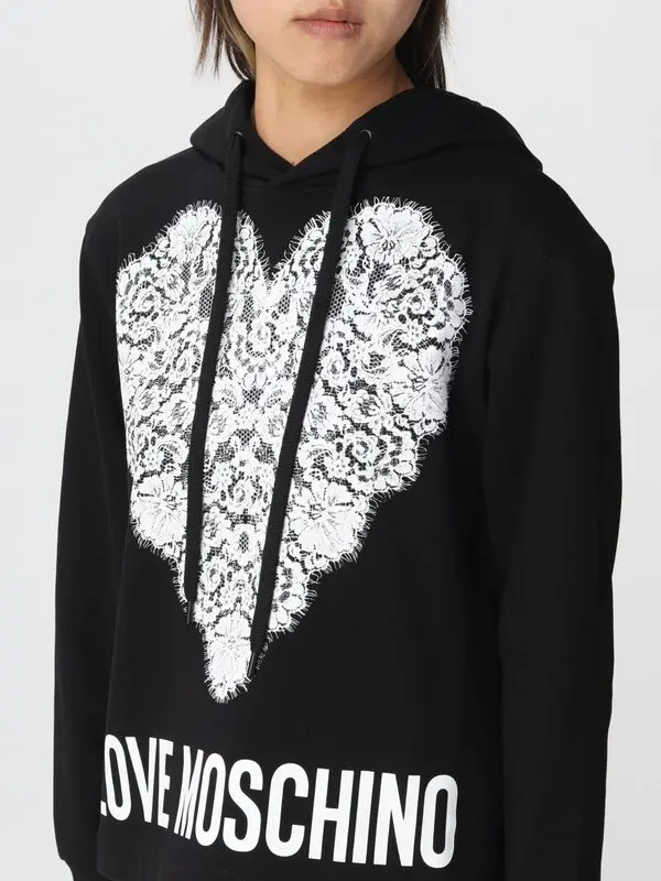 Moschino Lace Heart Hoodie