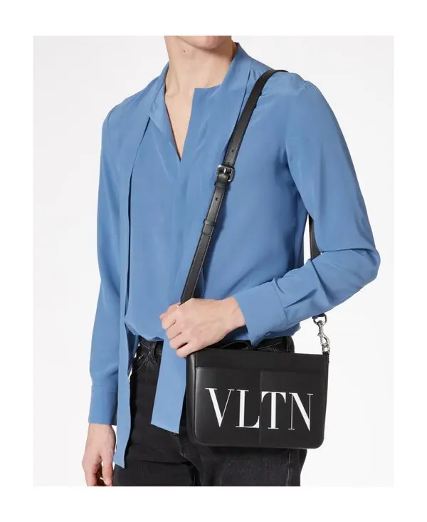 Valentino Garavani Vltn Logo Printed Messenger Bag