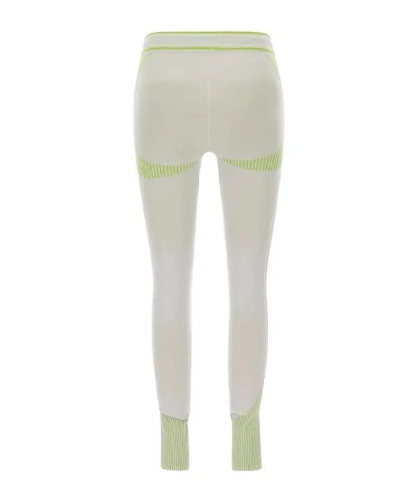 Casablanca Ribbed Performance Leggings - Light Grey
