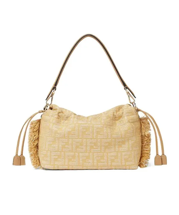 Fendi Mamma Baguette Medium Shoulder Bag - Light Brown