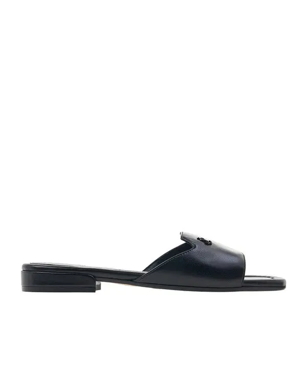 JIMMY CHOO Square-toe Flat Sandals