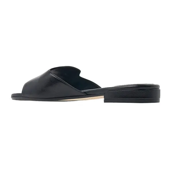 JIMMY CHOO Square-toe Flat Sandals