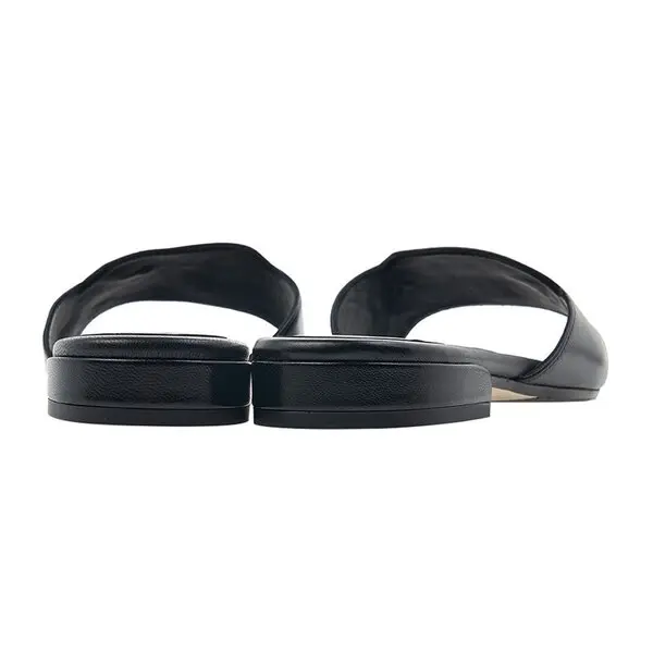 JIMMY CHOO Square-toe Flat Sandals