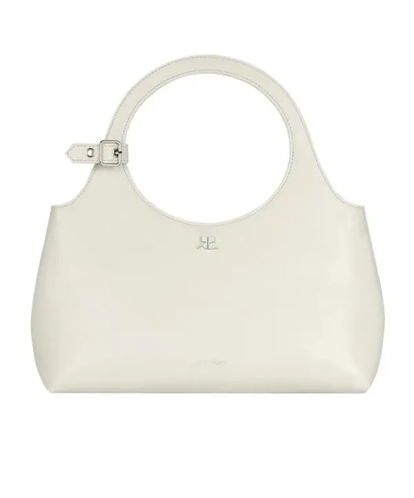 COURREGES Courrèges Holy Day Top Handle Bag With Buckle Details - Hemp