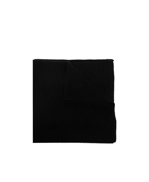 Versace Logo-embroidered Scarf - Black
