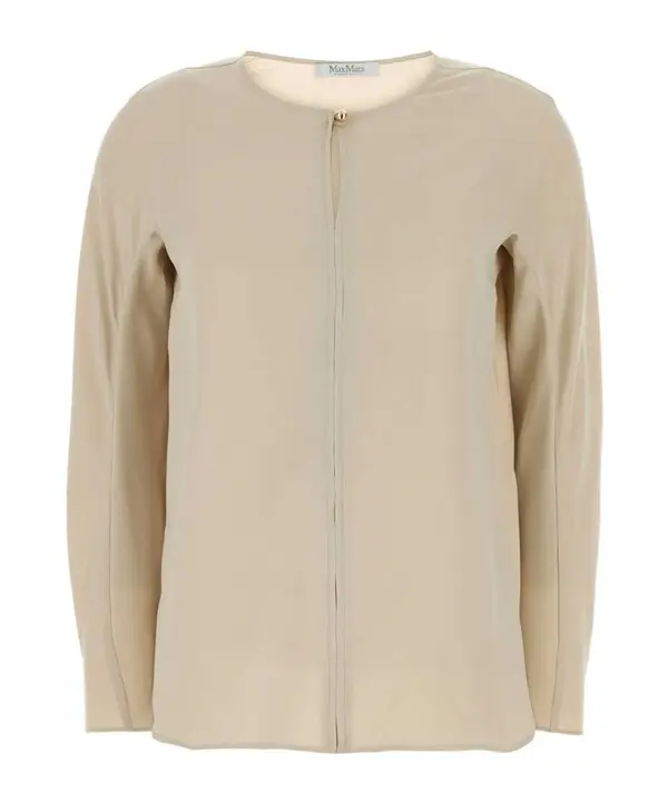 Max Mara Long Sleeve Blouse - Nude
